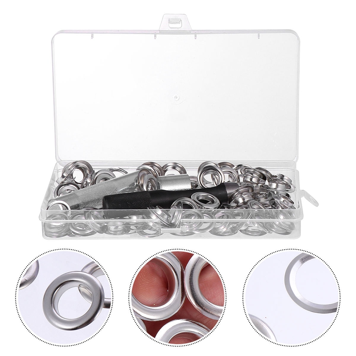 COOPHYA 3 Tools Grommet Setting Tool Kit with Brass Eyelets for Tents ...