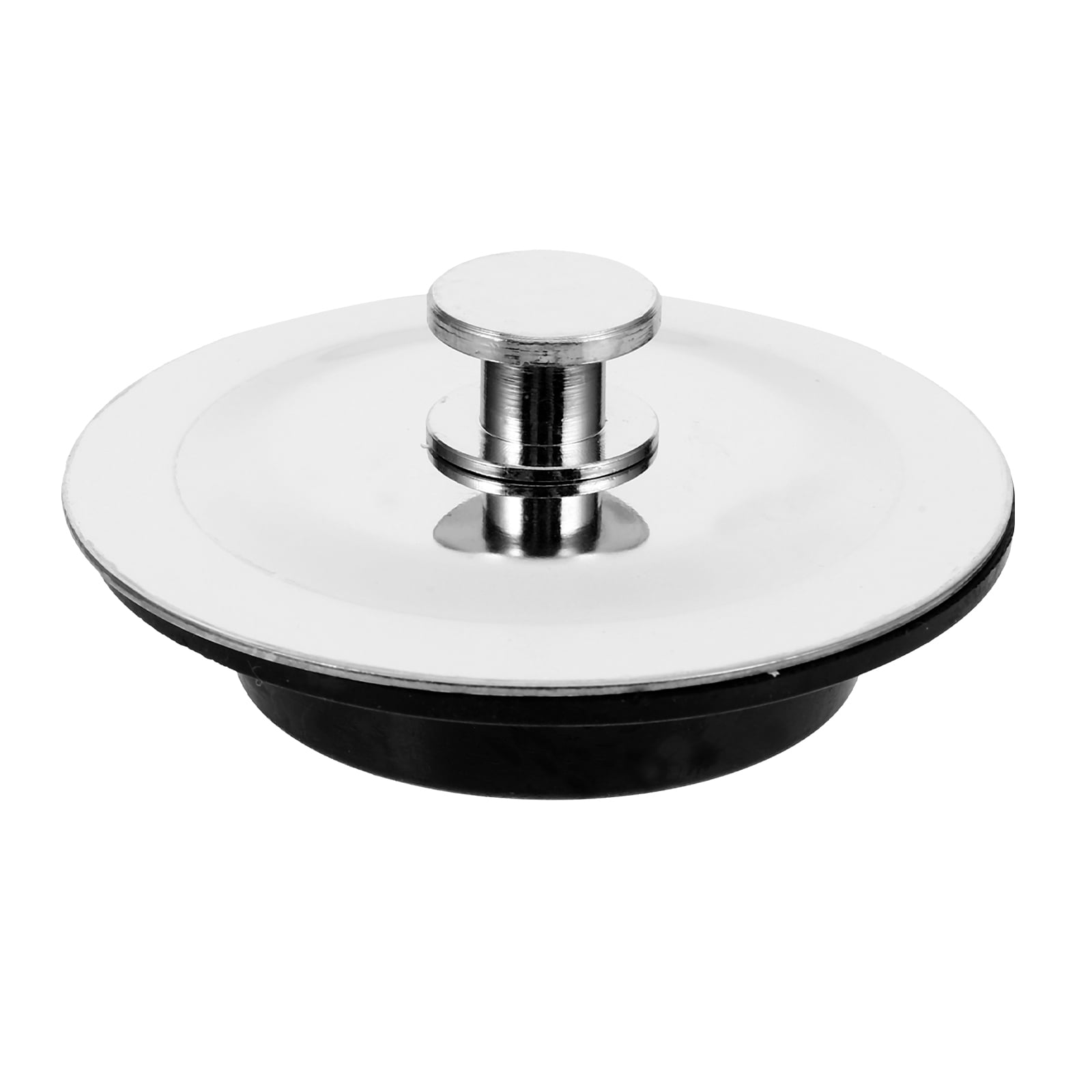 COOPHYA 35Set Black Tub Drain for Home in Rubber with Flat Cover Design ...