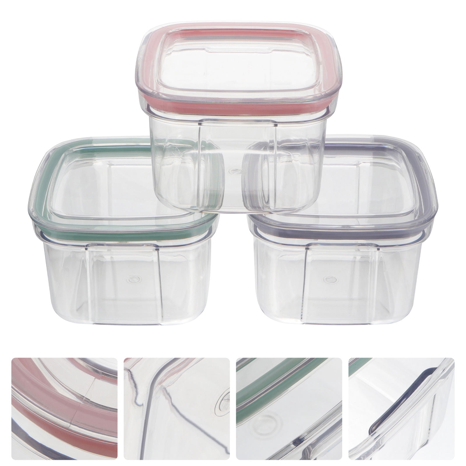 COOPHYA 3Pack Containers with Lids for Airtight Sealing and Food ...
