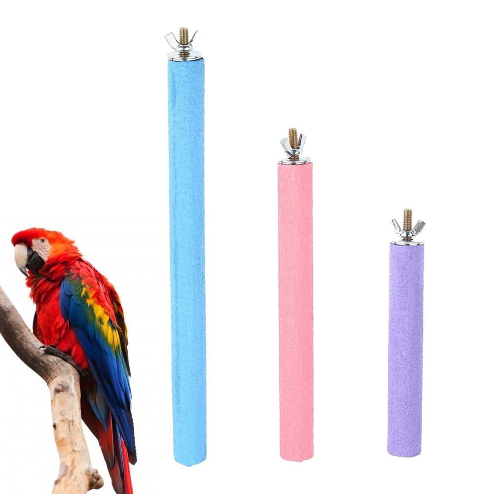 COOPHYA 3Pcs Bamboo Parrot Cage Perch Stand for Small Parrots Interest ...