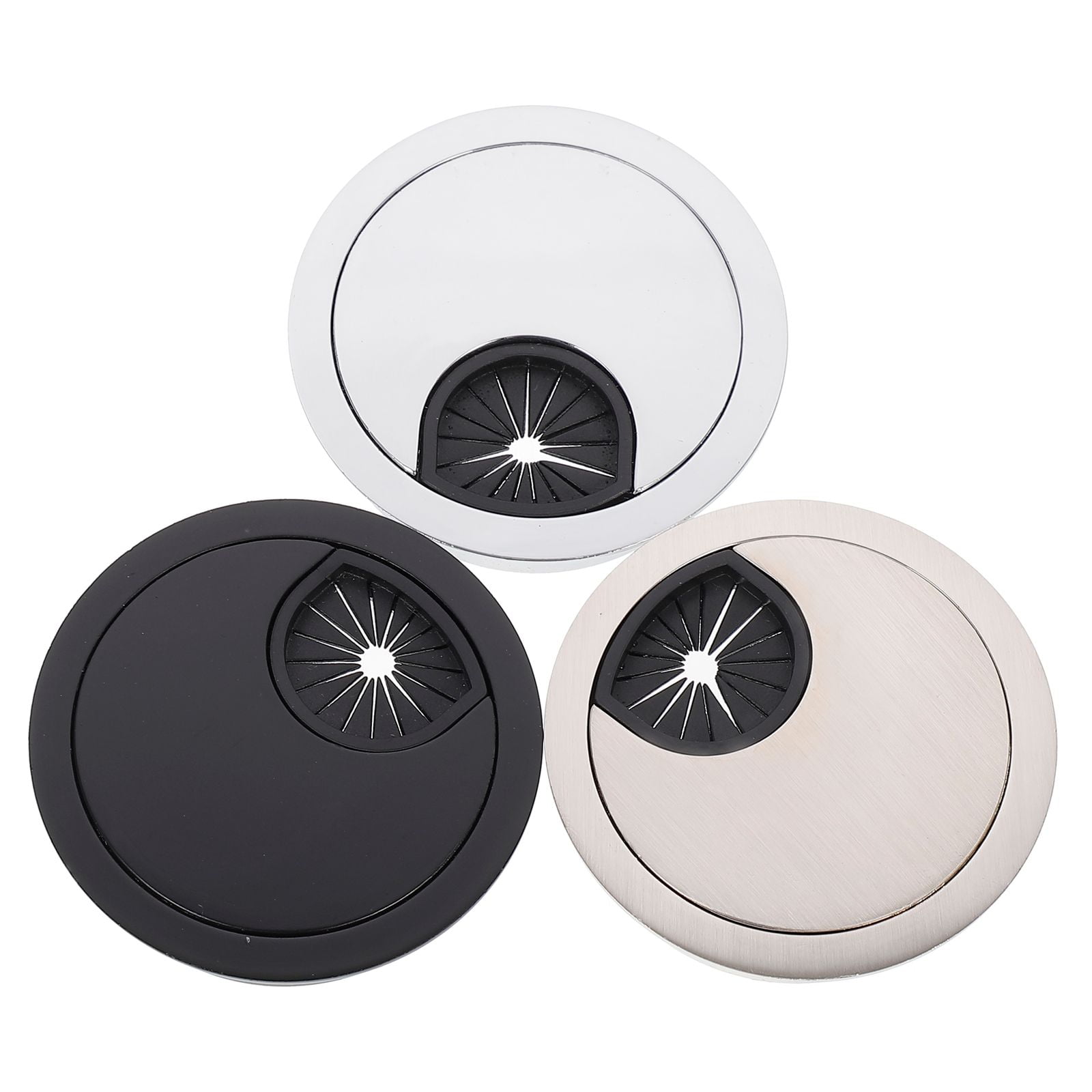 COOPHYA 3Pcs Desk Hole Grommet Zinc Alloy Round Shape For Wire Hole ...