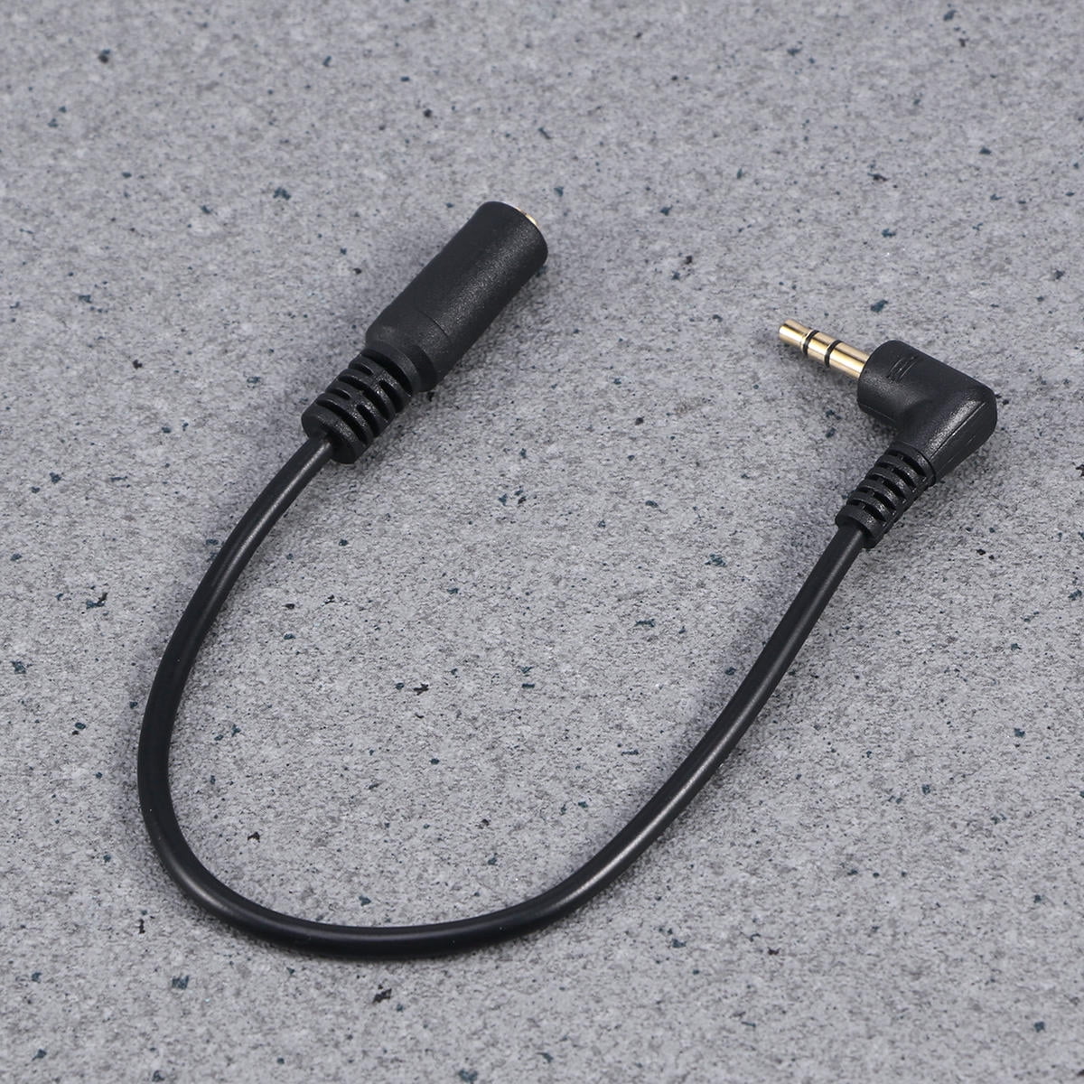 COOPHYA 3Pcs Right Angle Aux Cable Black TPE for Sound Transmission and ...
