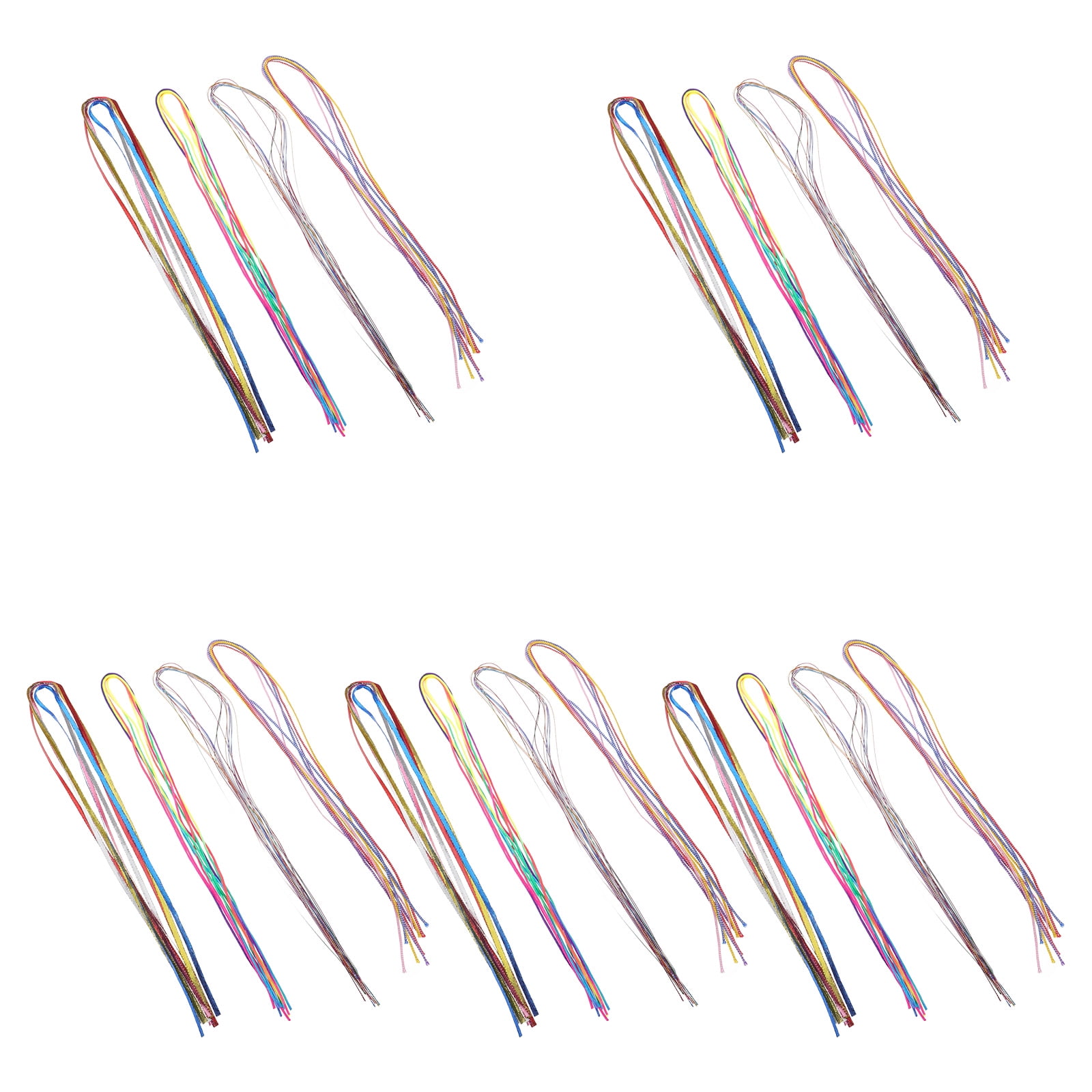 COOPHYA 4 Packs Braiding Rope Assorted Color 90*0.3cm for Hair ...