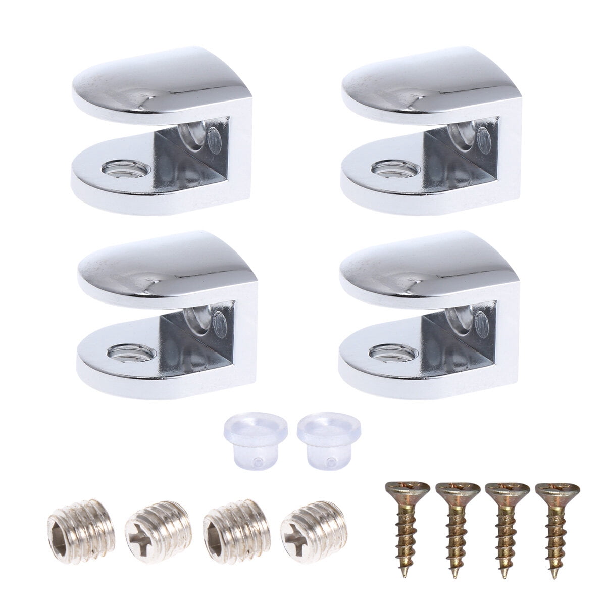 COOPHYA 4Pcs Adjustable Glass Bracket for Glass Door and Office Seat ...