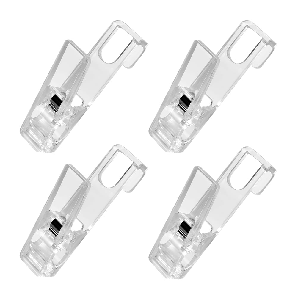 COOPHYA 4Pcs Clothes Hanger Clips Transparent For Laundry Indoor Use ...