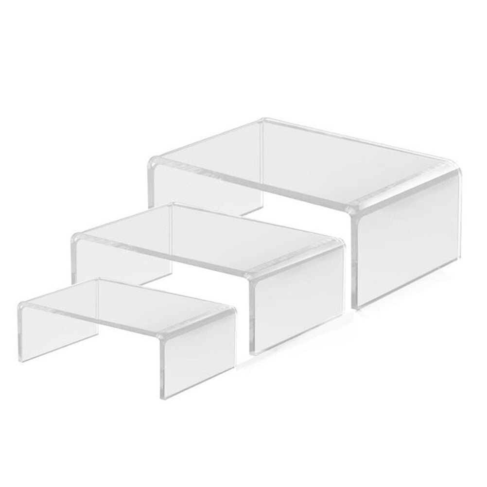 COOPHYA 4Pcs Shop Display Rack U Shape Transparent Acrylic Storage ...