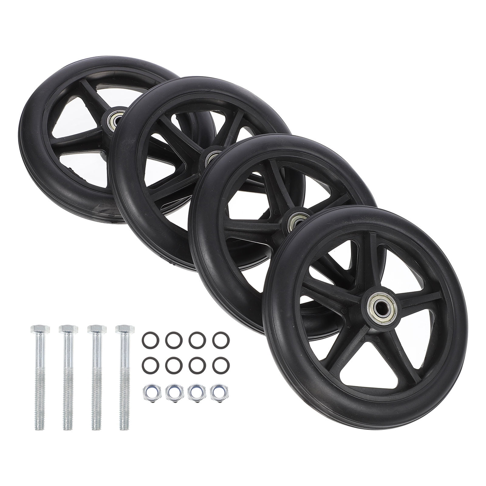 COOPHYA 4Set Smooth Rolling Wheelchair Front Wheel 6 Inches Universal ...