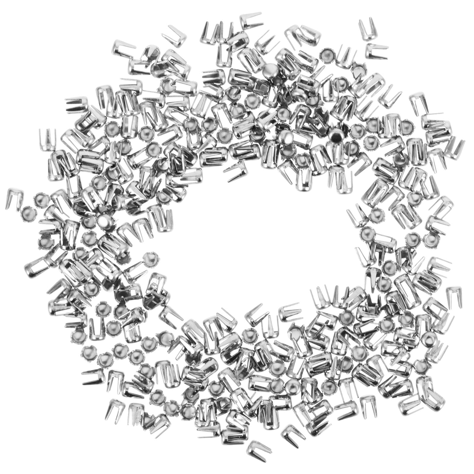 COOPHYA 5000Pcs Silver Four Claw Metal Studs Rivets For Diy Projects ...