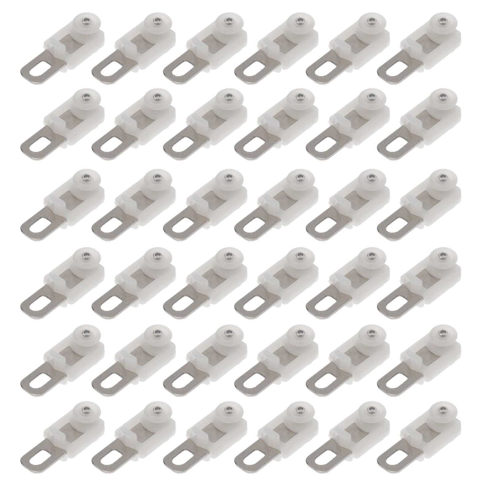 COOPHYA 50Pcs Curtain Roller Pulleys for Standard Traversing Rods Home ...