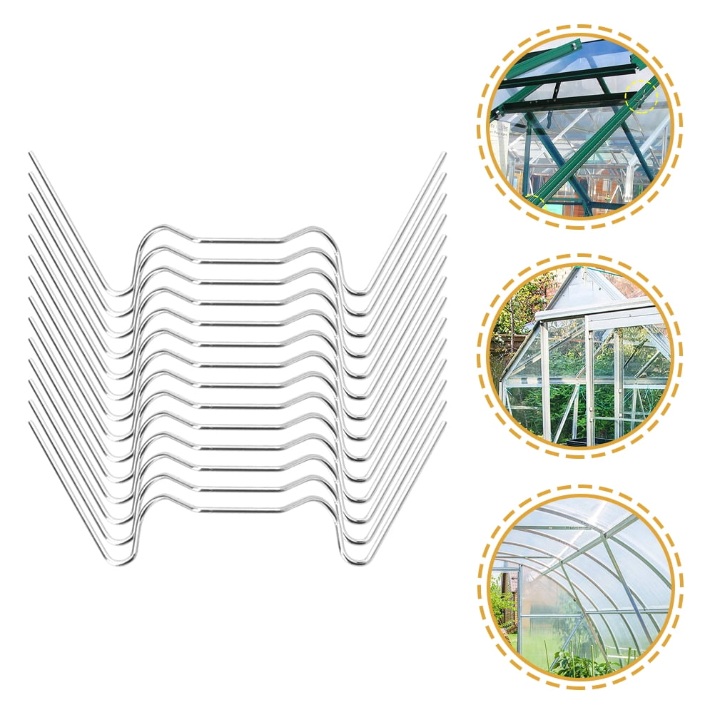 COOPHYA 50Pcs Stainless Steel W Panel Fixing Clip For Greenhouse ...