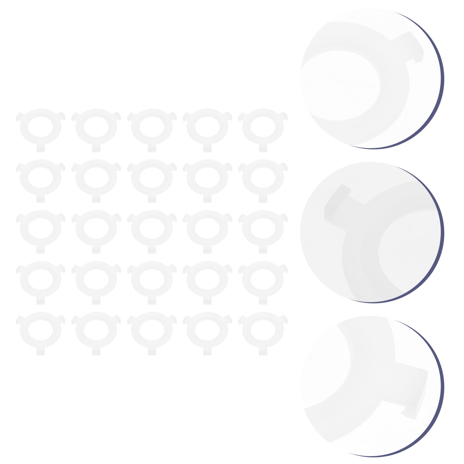 COOPHYA 50Pcs Standard Design Lamp Shade Rings Adapter for Lamps Hotel ...