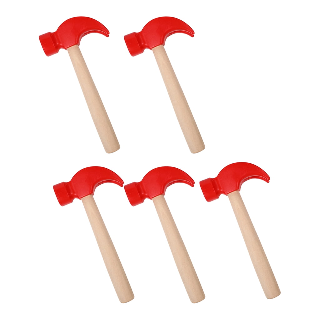 COOPHYA 5Pcs Red Hammer Toy For Toddlers Simulation Claw Hammer ...