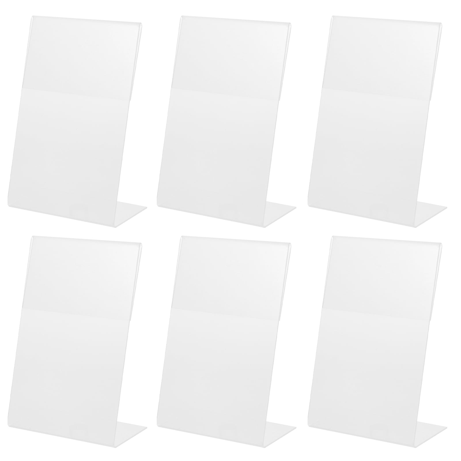 COOPHYA 6Pcs Clear Acrylic Menu Display Stands for Tabletop Menu ...