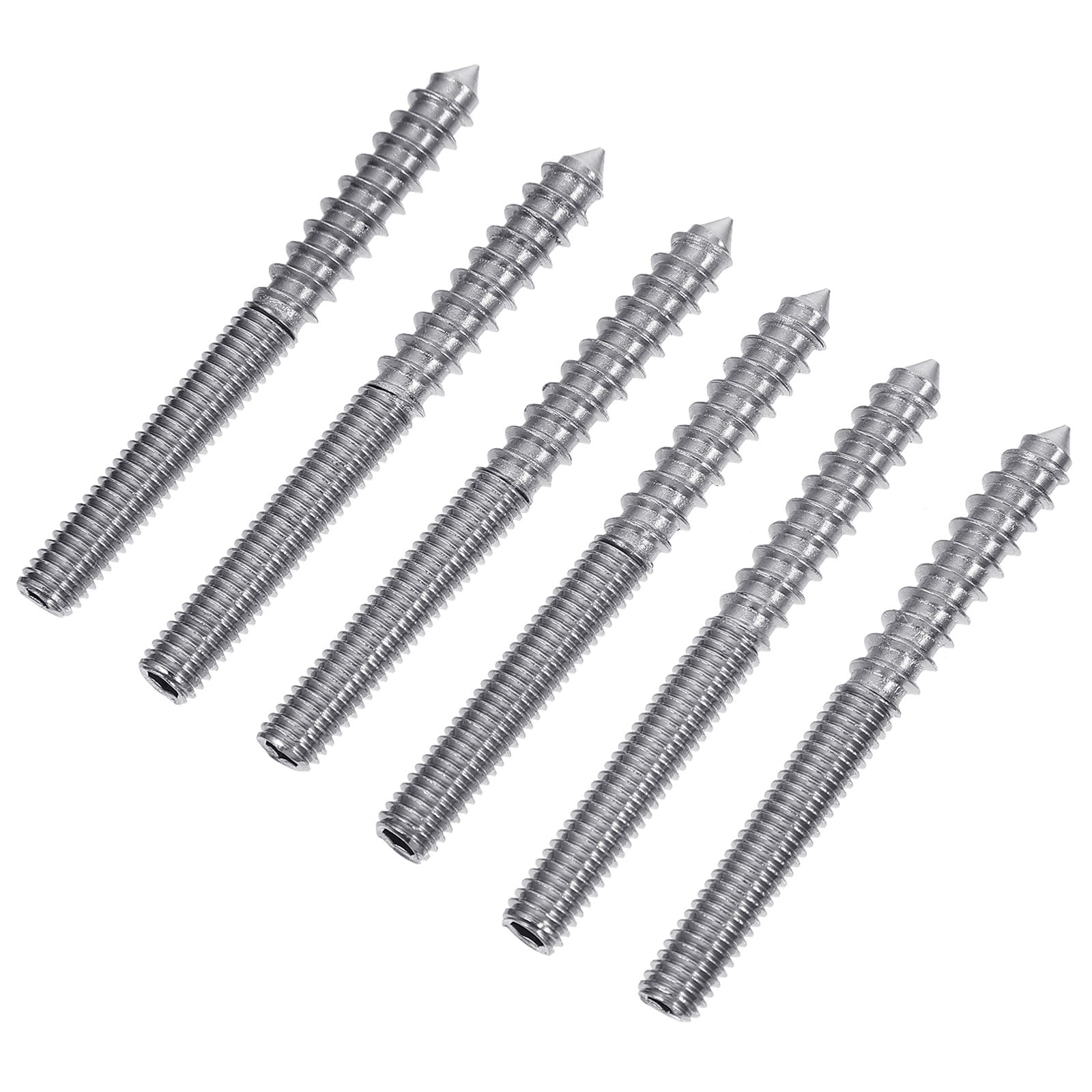 COOPHYA 6Pcs Double Headed Bolts Self-Tapping Stainless Steel Screws ...