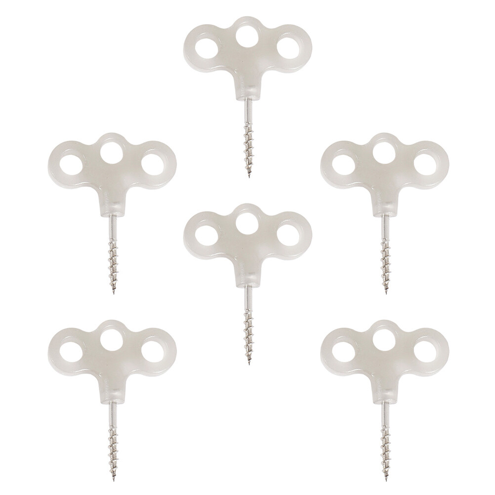 COOPHYA 6Pcs - Metal Threaded Spikes for Camping Tents Durable and ...