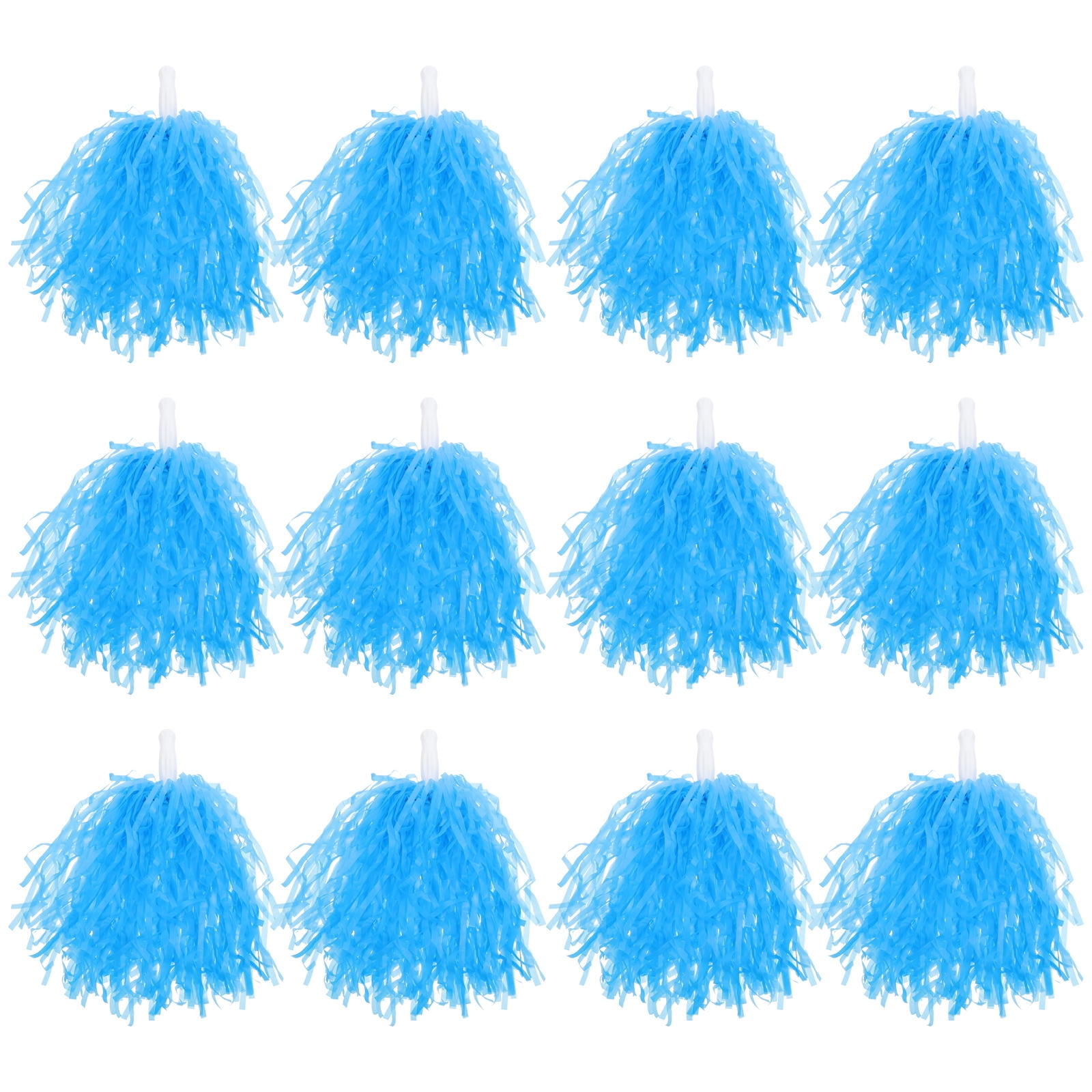 COOPHYA Blue 12Pcs Cheerleading Supplies Pe Pompoms For Dancing Match ...