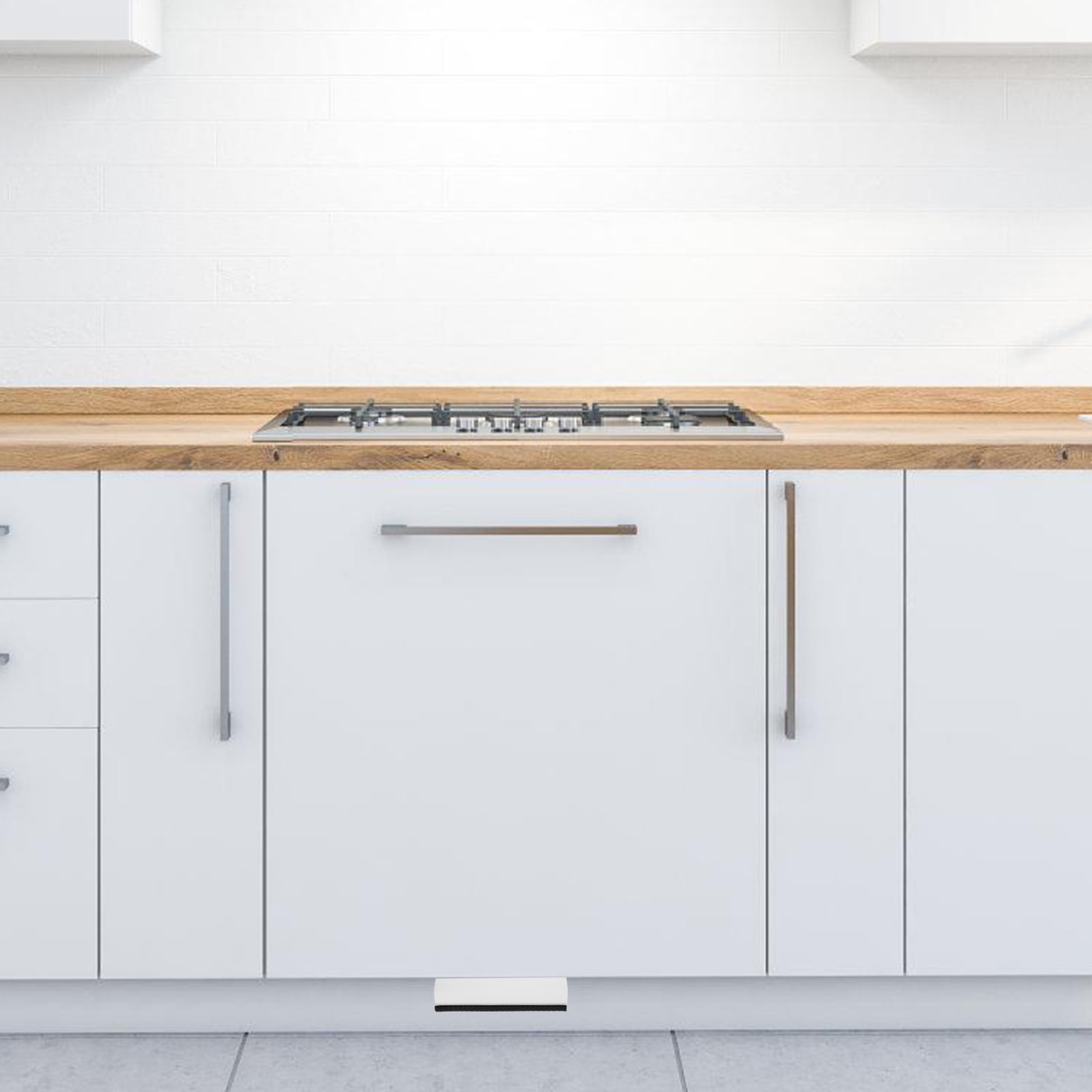 COOPHYA Cabinet Foot Pull Out Kit 1Pack White Iron Rectangular Design ...