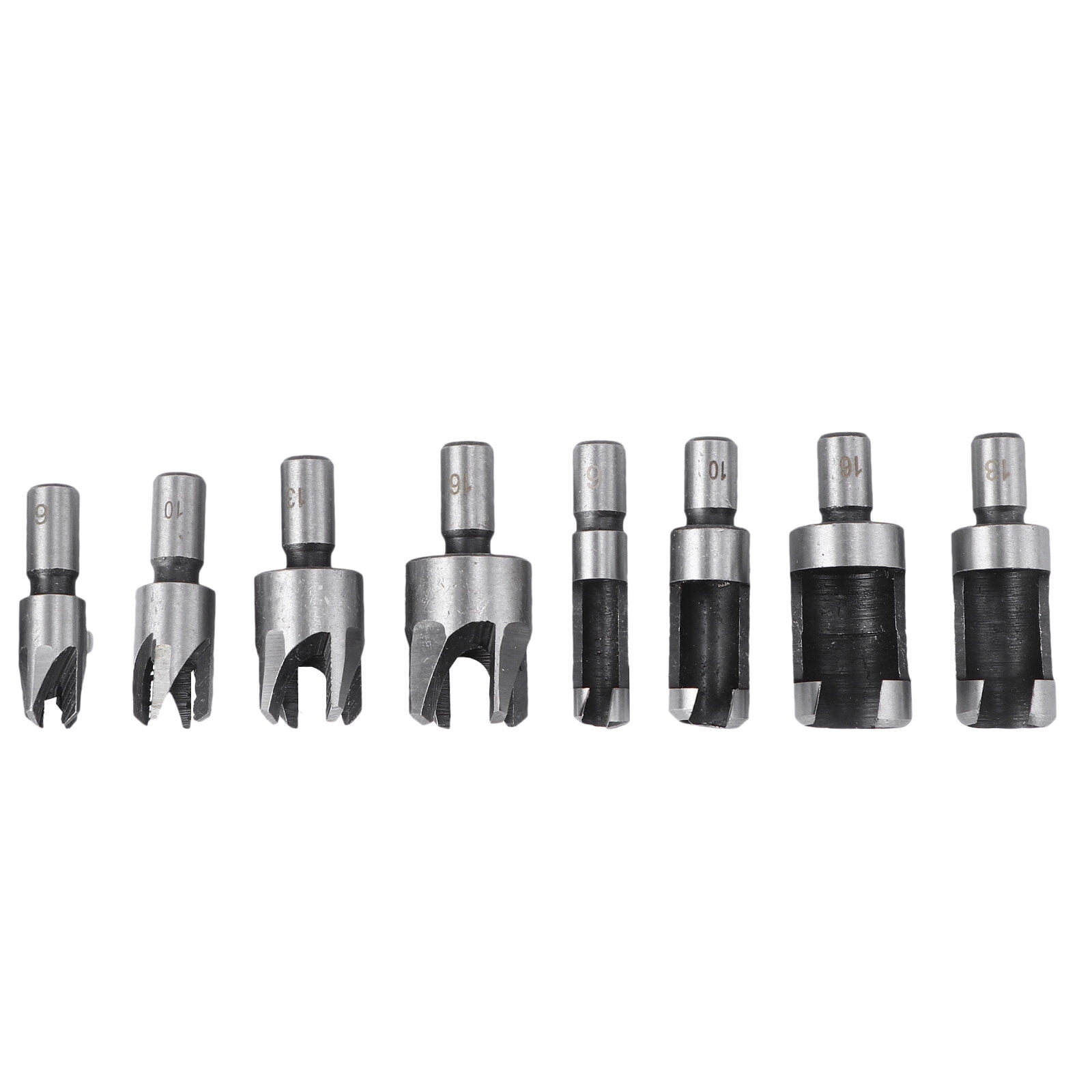 COOPHYA Carbon Steel Plug Cutter 8Pcs Set For Wood Plug Maker Dowel ...