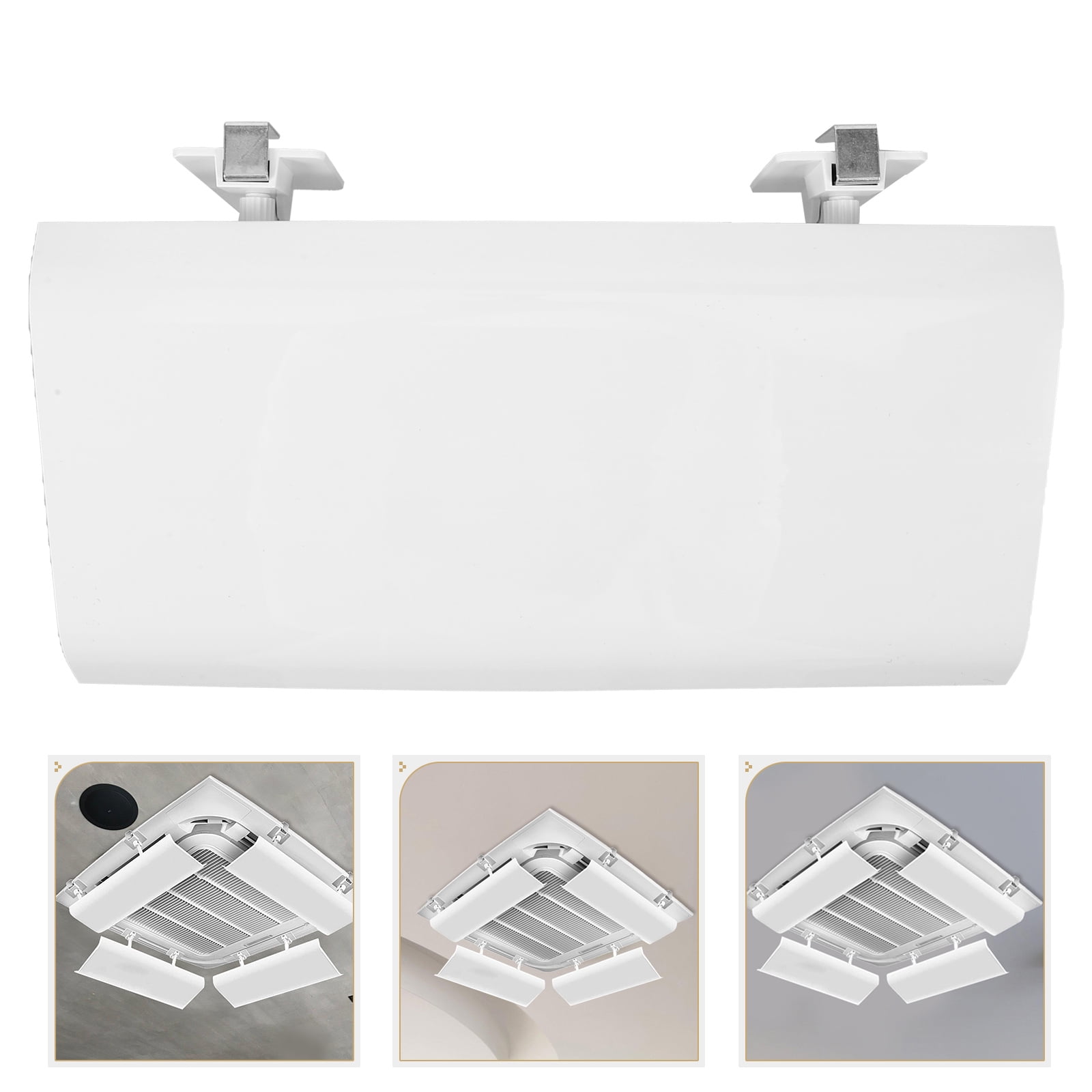 COOPHYA Central Air Conditioner Cover 1Pack White Plastic Adjustable ...