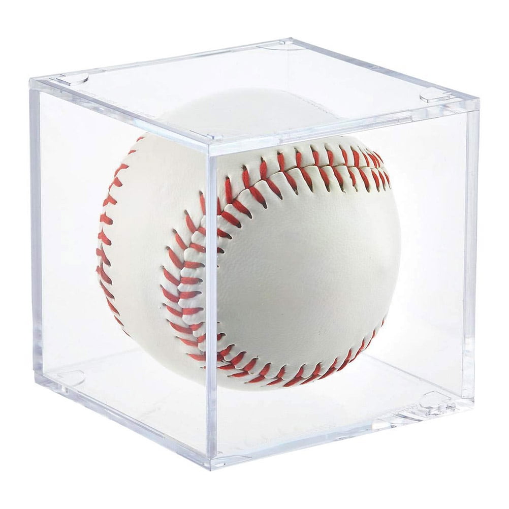 COOPHYA Clear Baseball Display Case 2Pcs Acrylic Storage Holders for ...