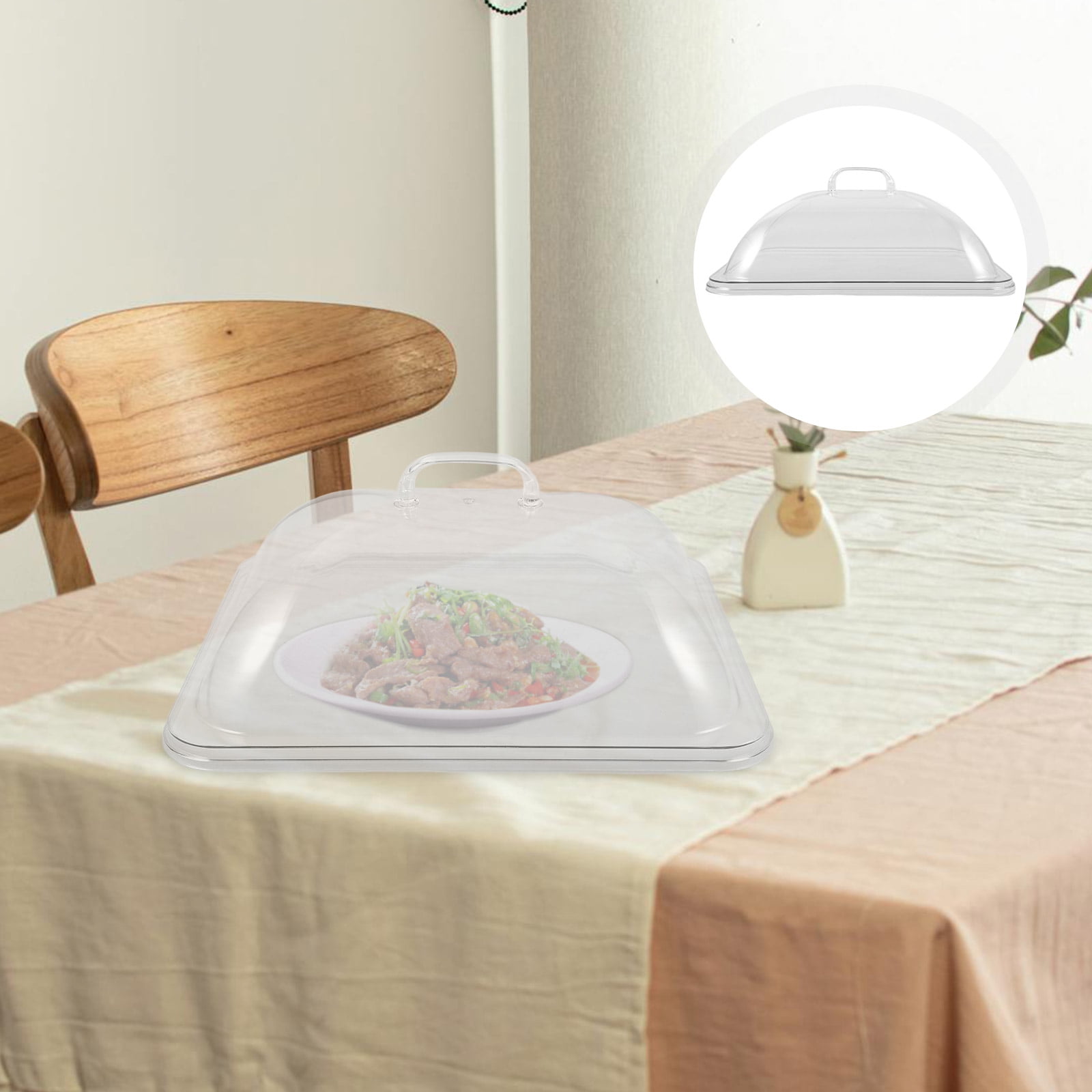 COOPHYA Dome Shaped Reusable Food Cloche Dome 12.3In Tall for Cakes ...