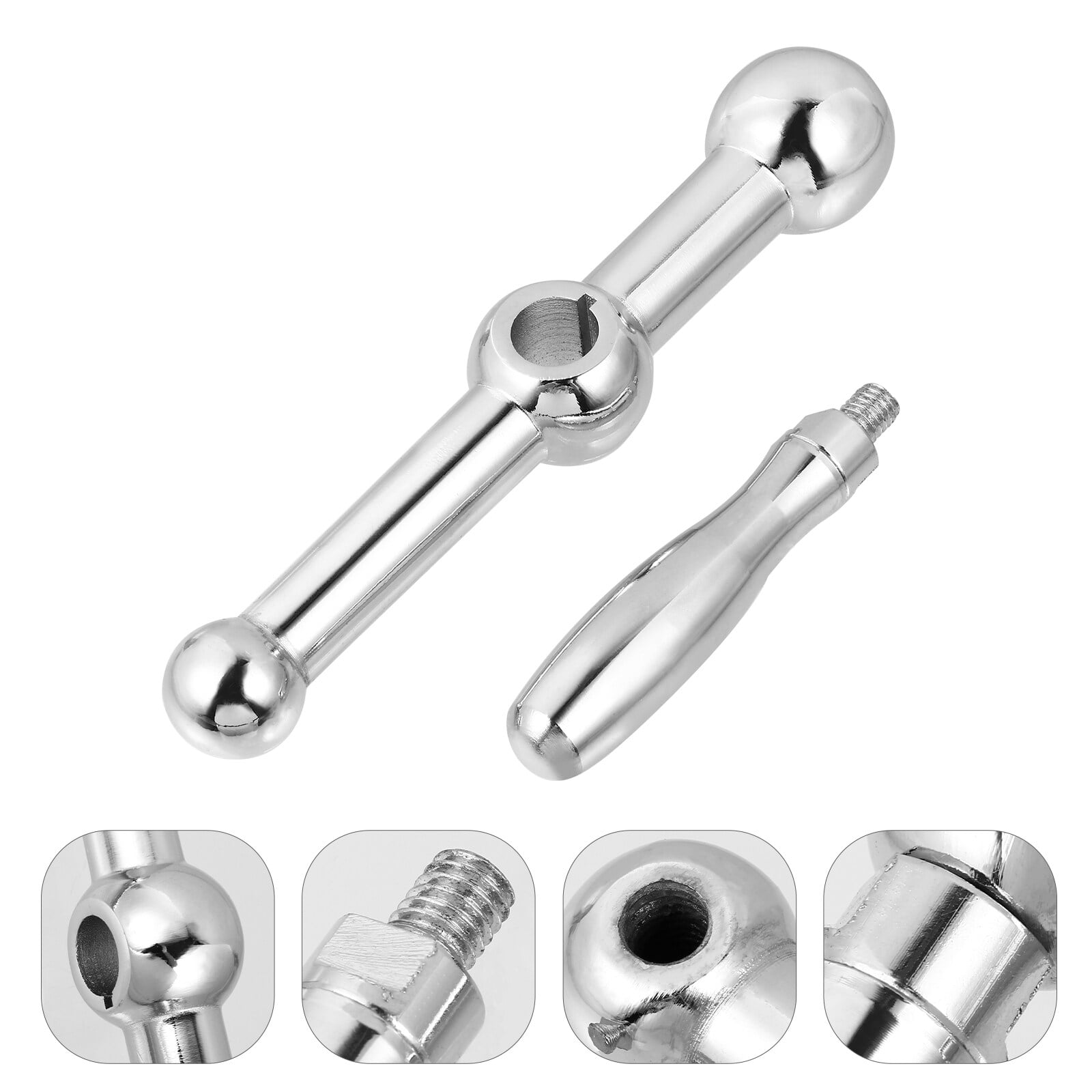 COOPHYA Drill Press Crank Handle 1Pack Ball Crank Table Handle Silver ...