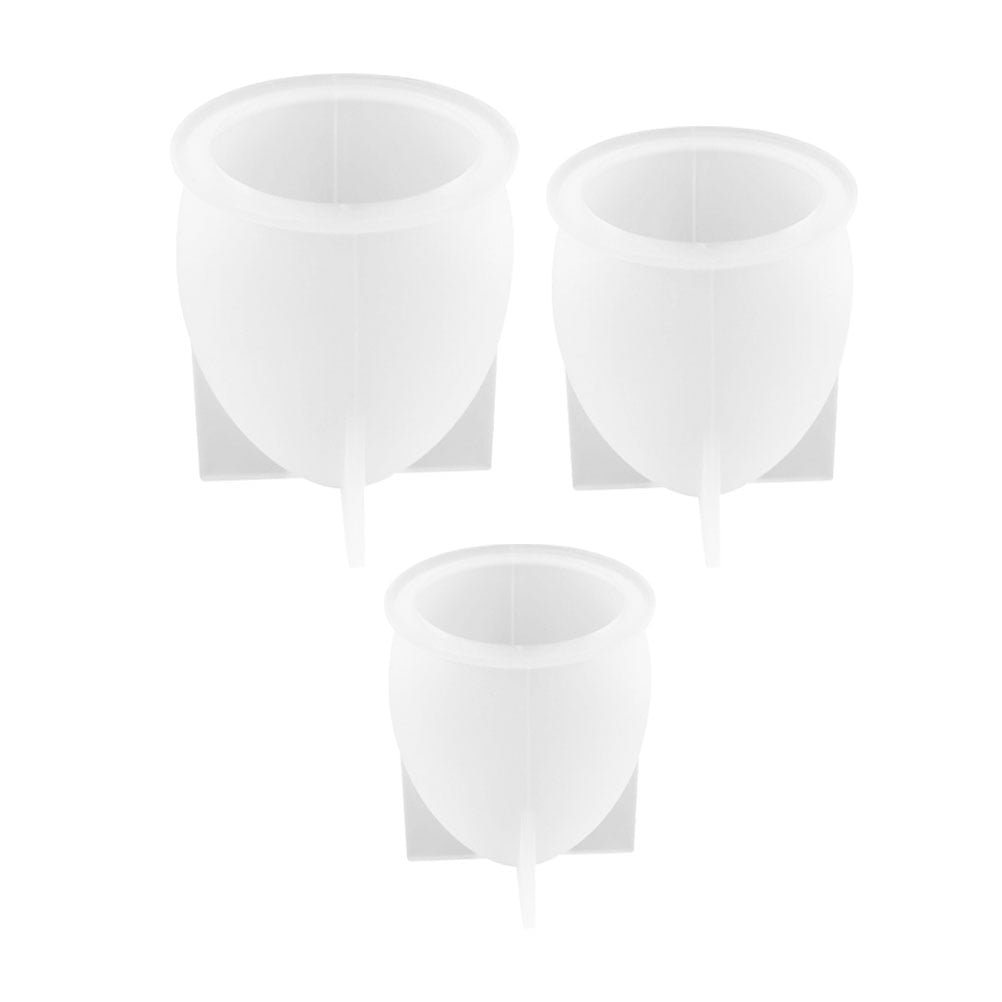 COOPHYA Egg Shaped Epoxy Mold 3Pcs Fine Workmanship Silicone For Craft ...