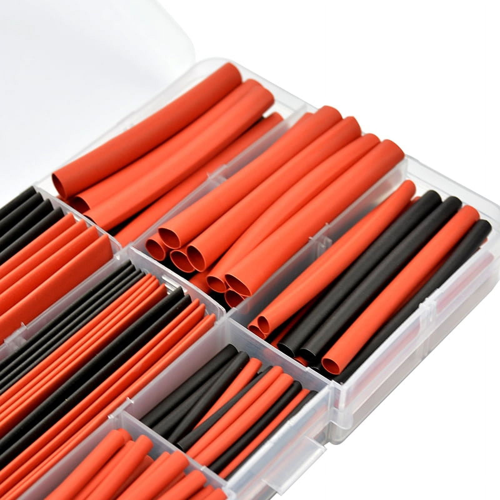 COOPHYA Heat Shrink Tubing 150 Pcs in Black and Red for Storage and ...