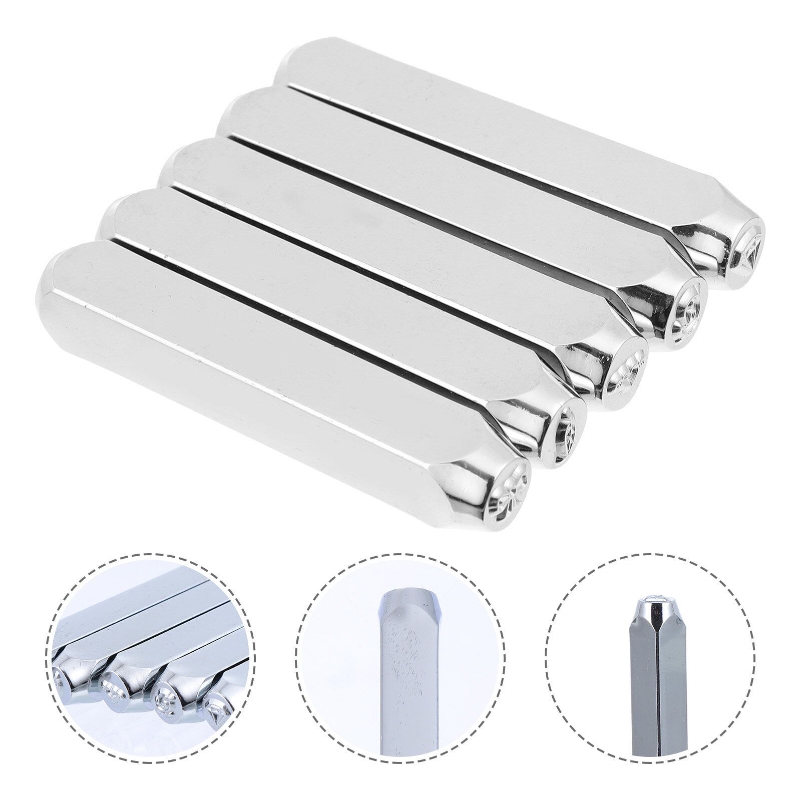 COOPHYA Metal Jewelry Stamping Kit 5Pcs Stamp Punch Stamping Tool Case ...