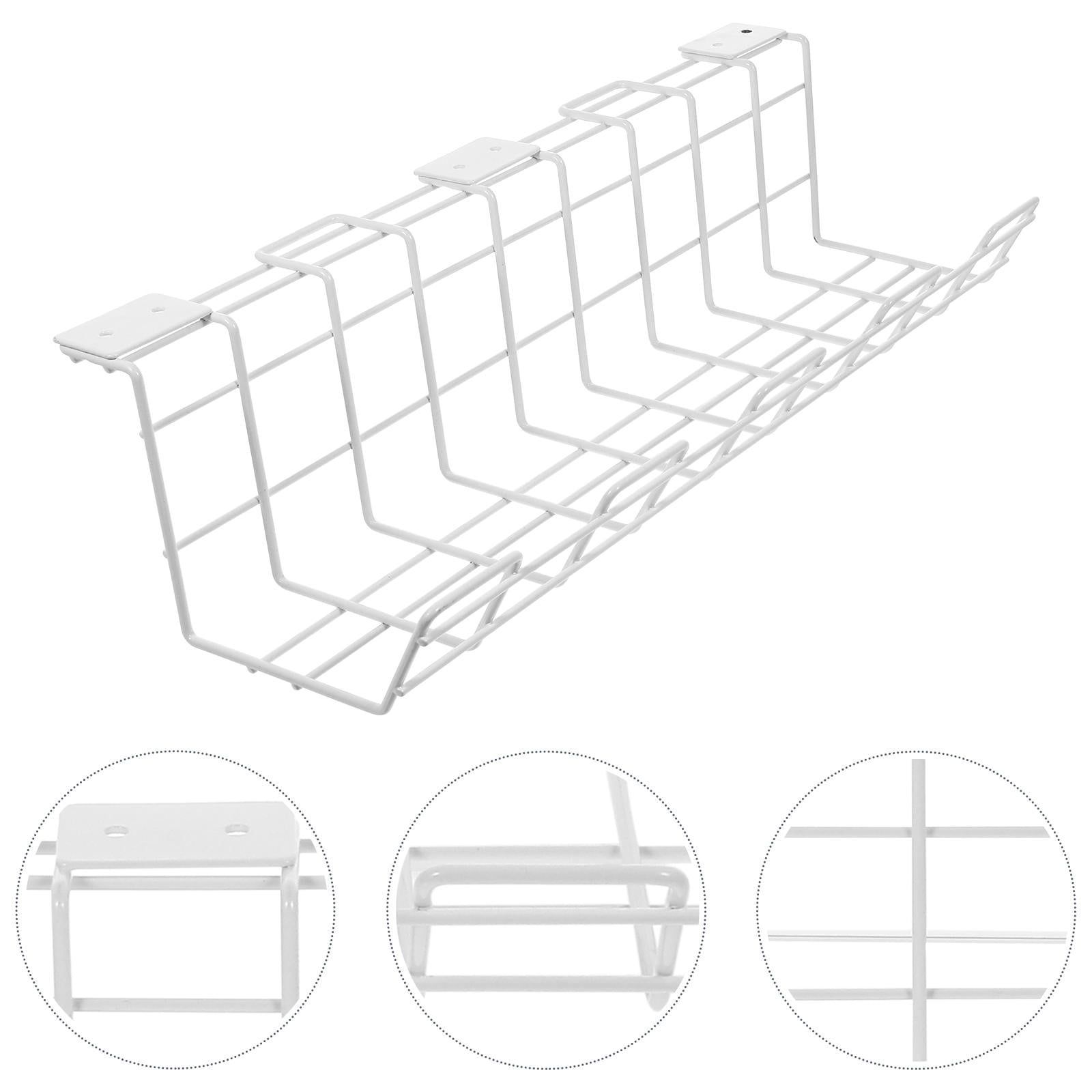 COOPHYA Office Cable Storage Rack 2Pcs Iron Cord Organizer for Desk ...