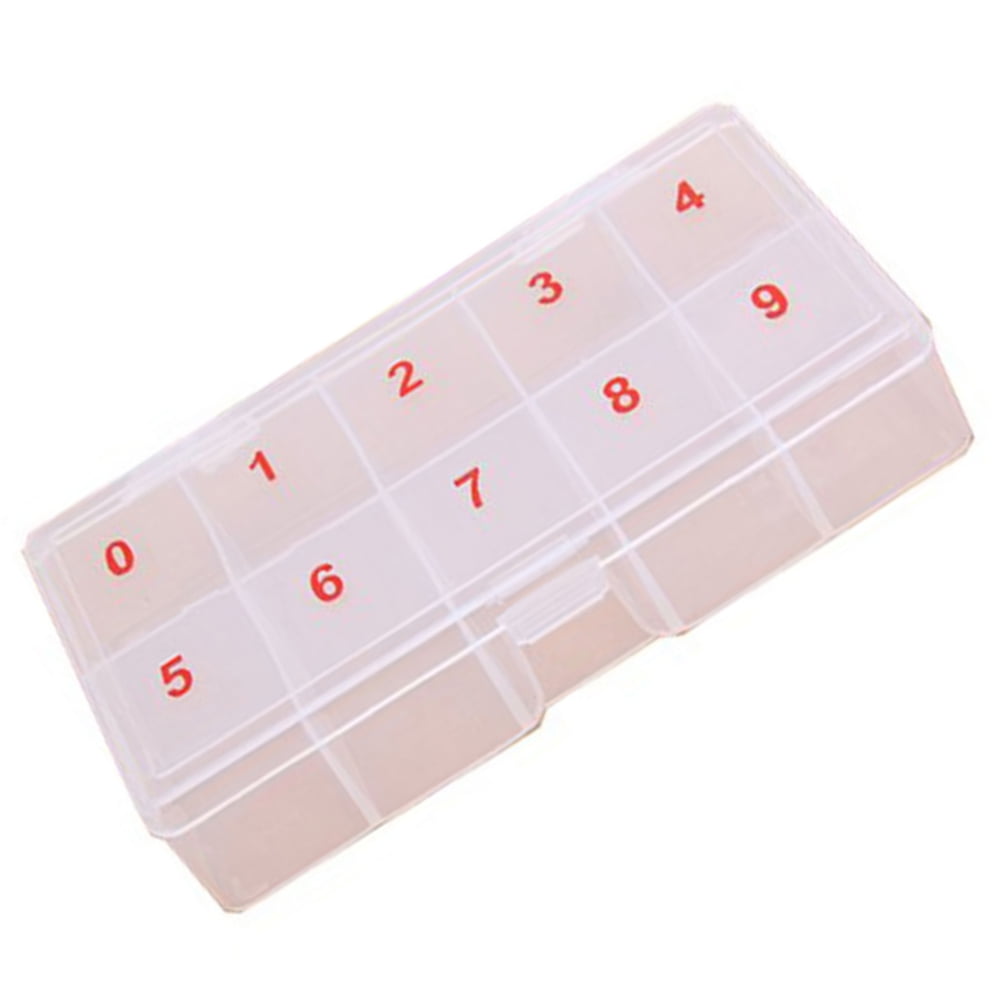 COOPHYA Press On Nails Box 1Pack Clear Storage Container for Nail Tips ...