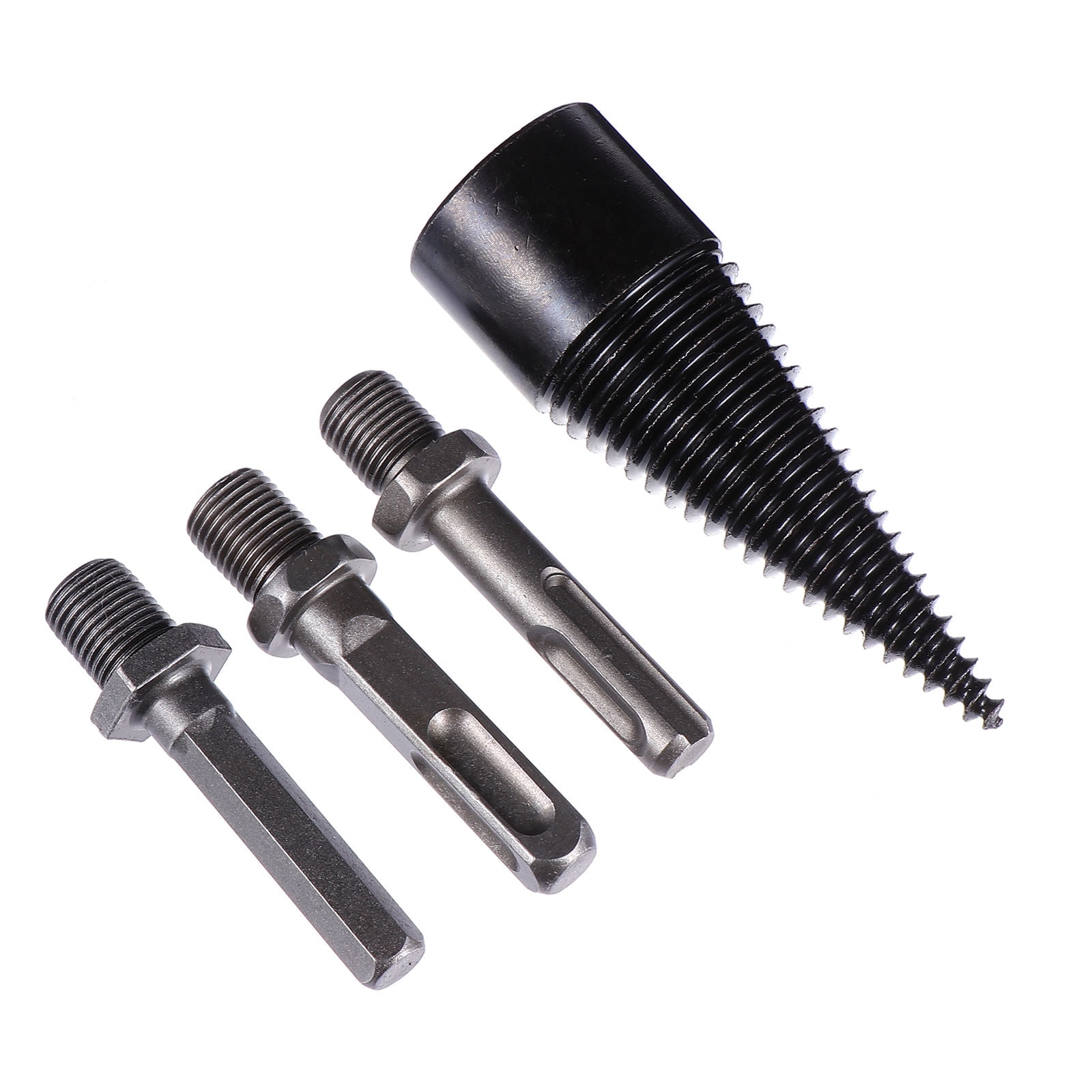 COOPHYA Screw Bit for Cone 4Pcs Set Steel Wood Splitting for Heavy Duty ...