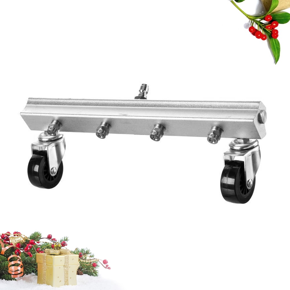 COOPHYA Silver Metal Ground Cleaner 1Pack with -directional Wheels for ...