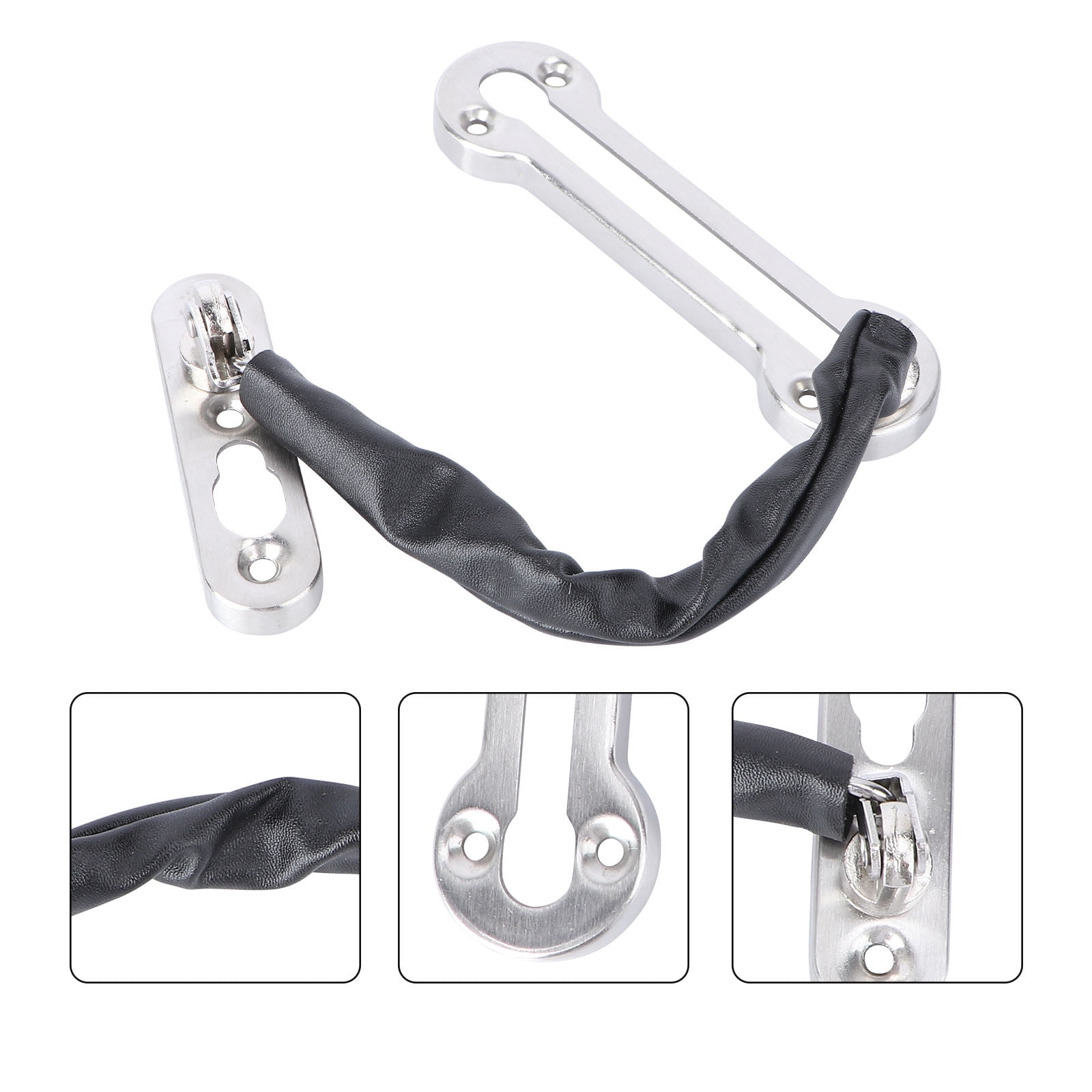 COOPHYA Silver Stainless Steel Chain Door Guard 1Set High Security ...