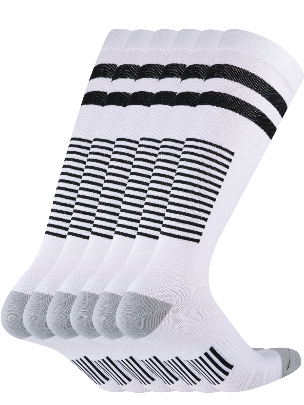 COOPLUS 3 Pairs Compression Socks for Men & Women, Graduated ...