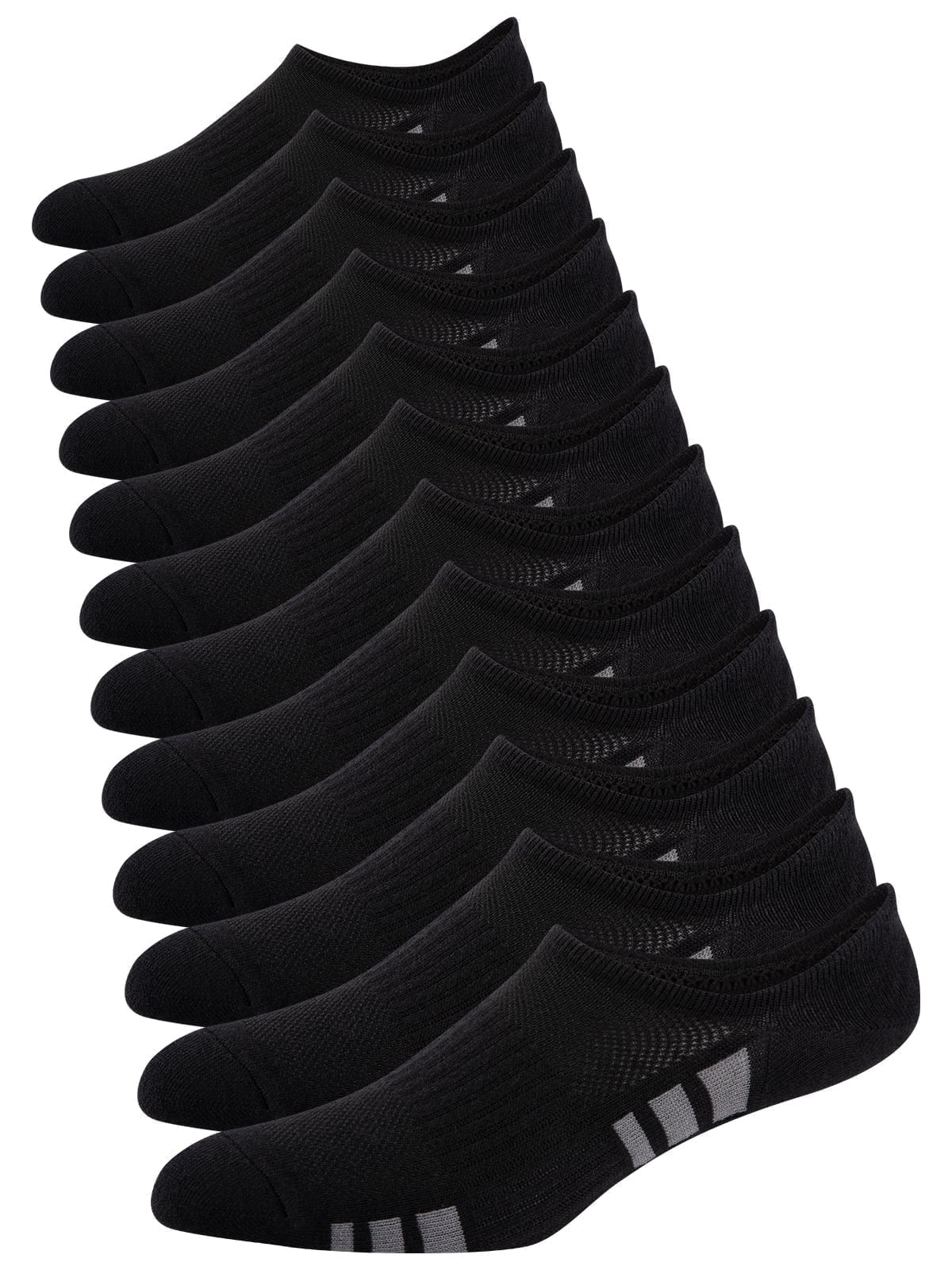 Cooplus 12 Pairs Mens Cotton No Show Socks, Lightweight Non Slip ...