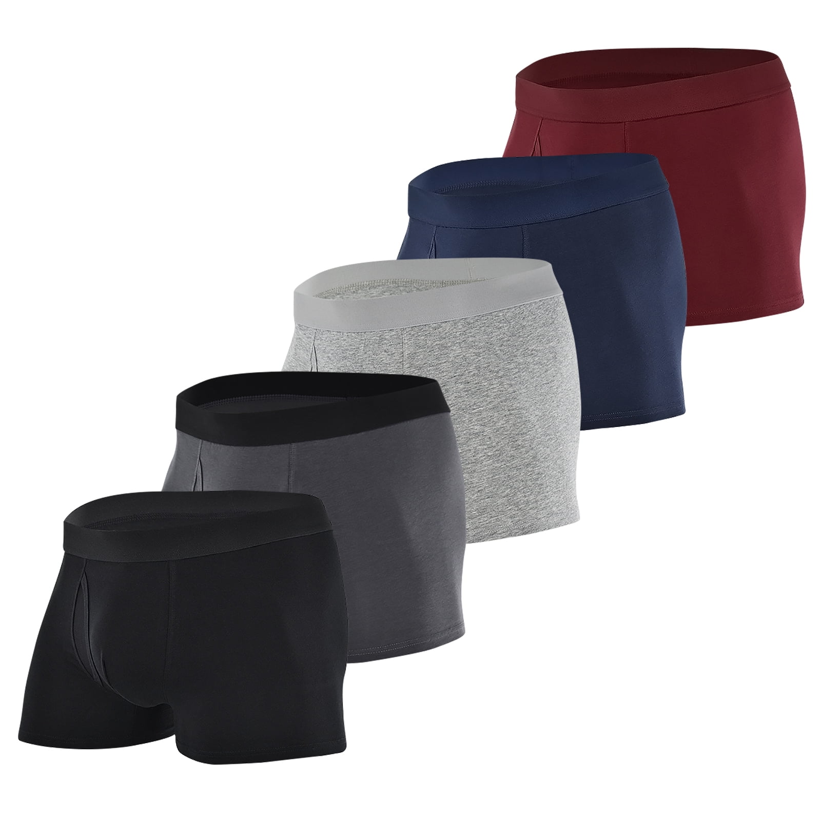 COOPLUS Men's Underwear Boxer Underwear Briefs Cotton Stretch Soft ...