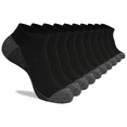 Cooplus Mens 10 Pairs Athletic Ankle Socks Breathable Dry Fit