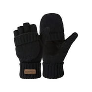 QuietWear Men's Waterproof Fleece Flip Mittens - Walmart.com