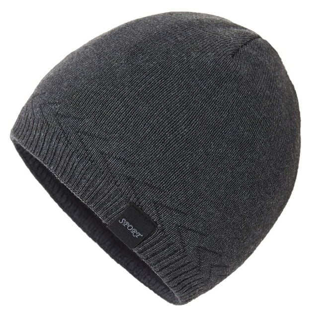 COOPLUS Men's Slouchy Beanie, Warm Winter Hat with Fleece Lining ...