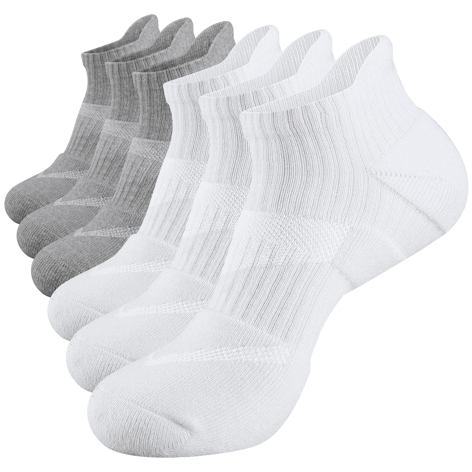 COOPLUS Athletic Women's Ankle Socks, Moisture Wicking, Breathable Low ...