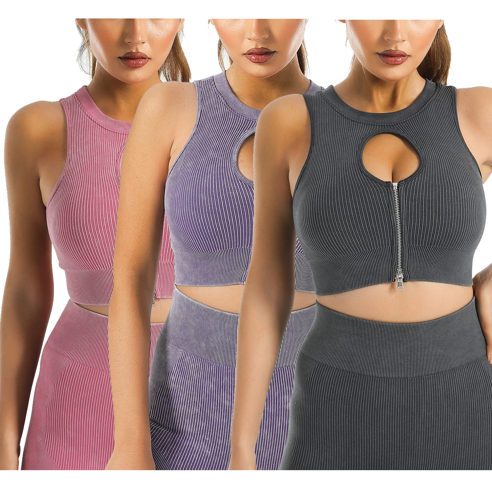 Fruit of the Loom Women's Spaghetti Strap Cotton Sports Bra, 3-Pack ...