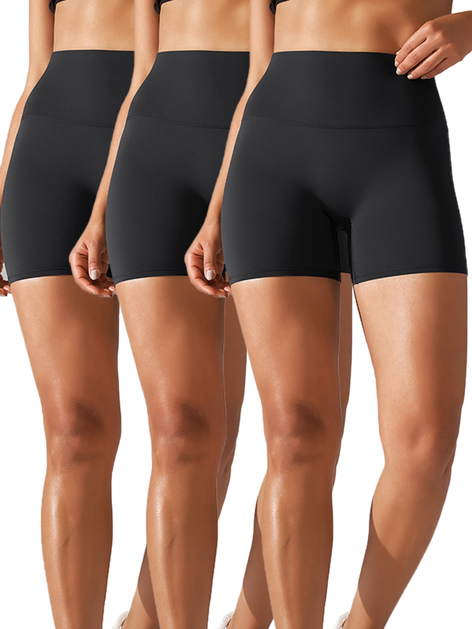 COOPLUS Womens High Waist Tummy Control Running, Gym, Biker, Workout ...