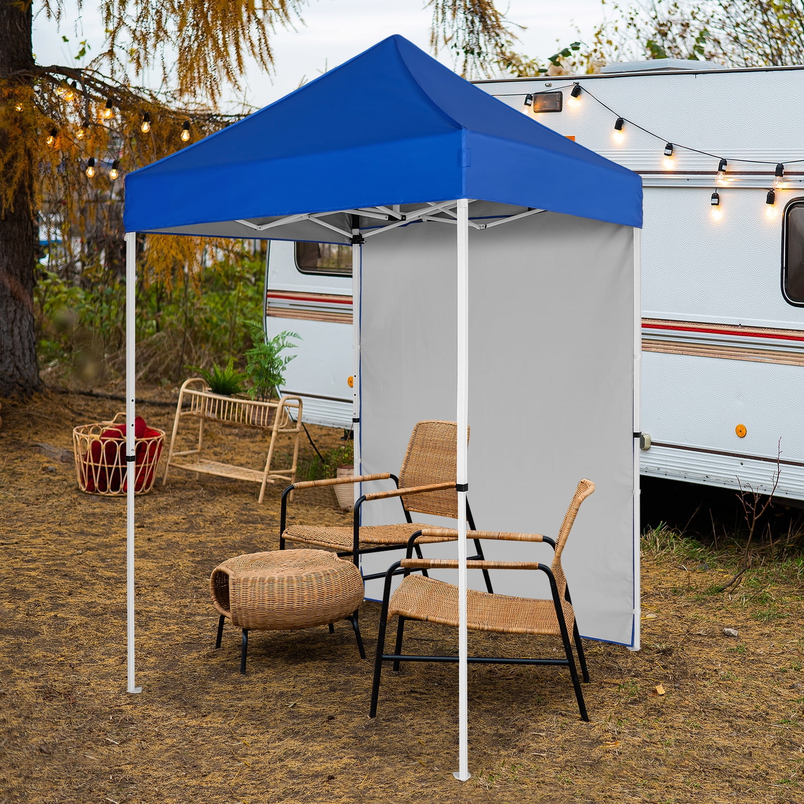 COOS BAY 5x5 Outdoor Portable Canopy Tent with One Removable Sunwall ...