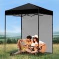 COOS BAY 6x4 Instant Pop-up Canopy Tent with 1 Sidewall, Lightweight ...