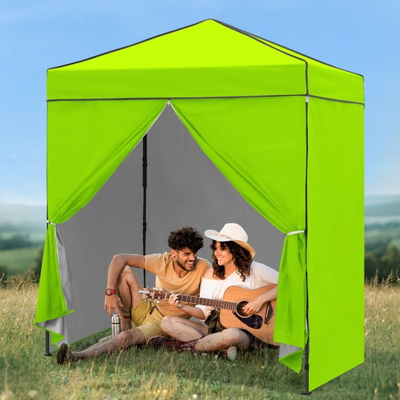 COOS BAY 6x4 Instant Pop-up Canopy Tent with 4 Sidewall, Lightweight ...