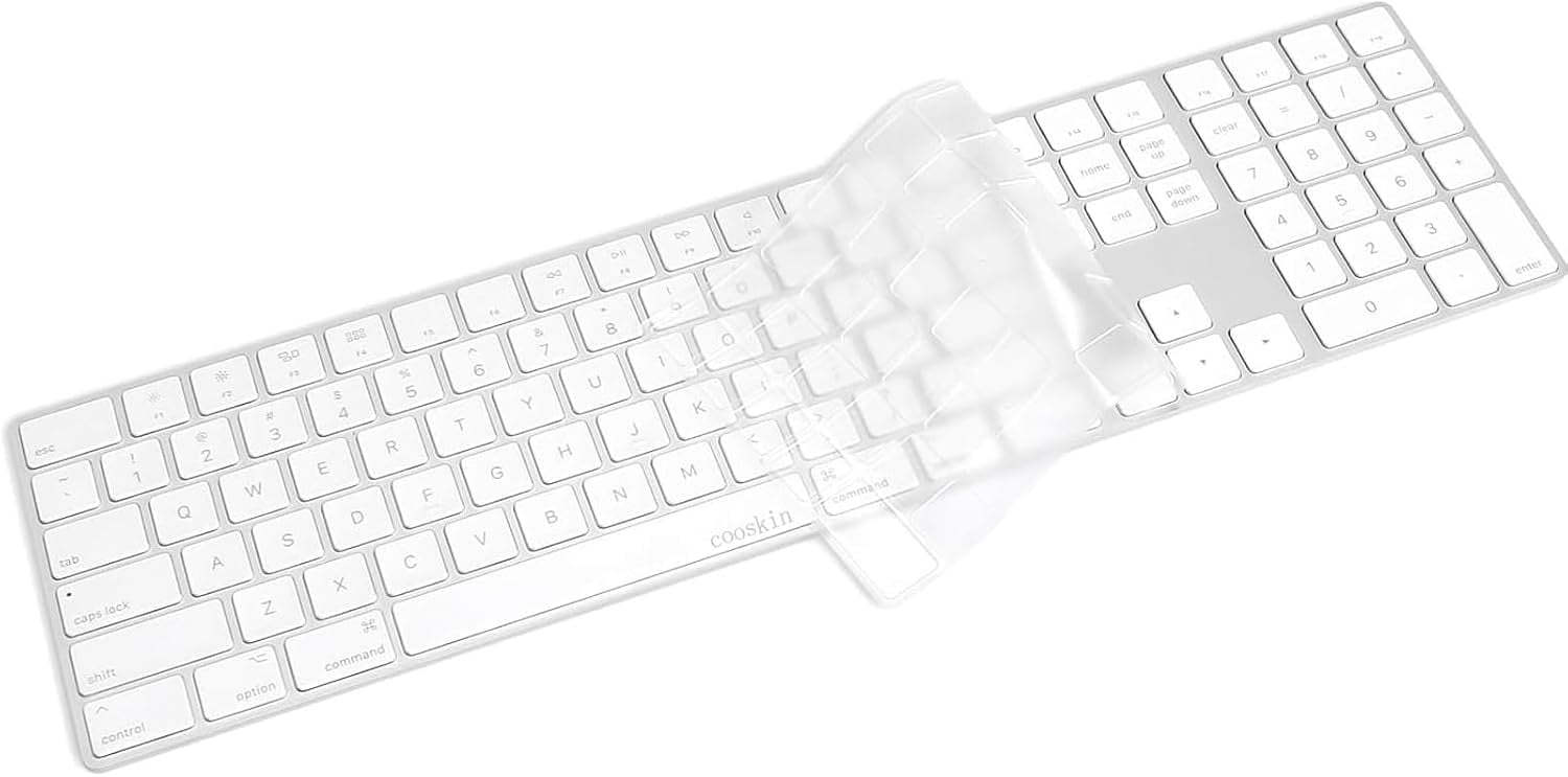 COOSKIN Clear Keyboard Cover Protector for 2017 Released Apple Magic ...