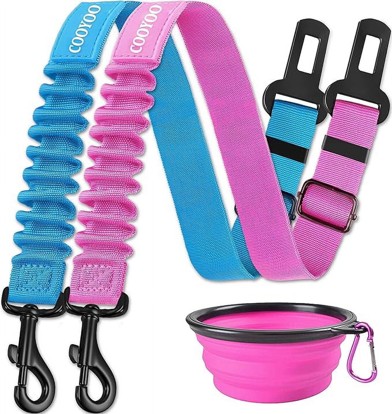 COOYOO 3 Piece Set Retractable Car Adjustable Pet Seat Belt for Vehicle ...