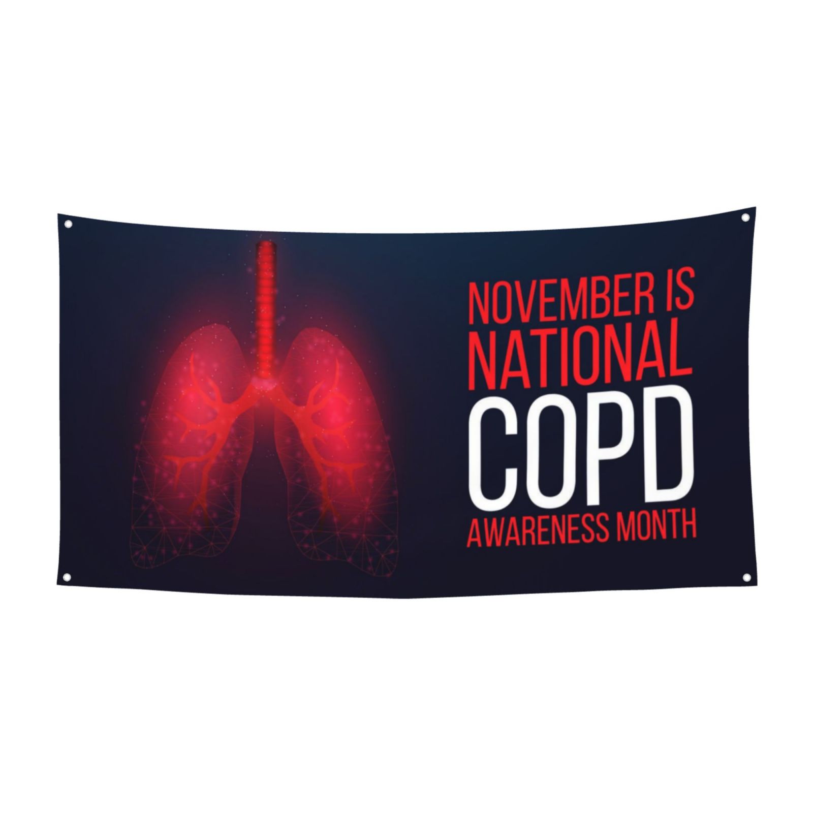COPD Awareness Month Banner Flag Photography Background Outdoor Sign ...