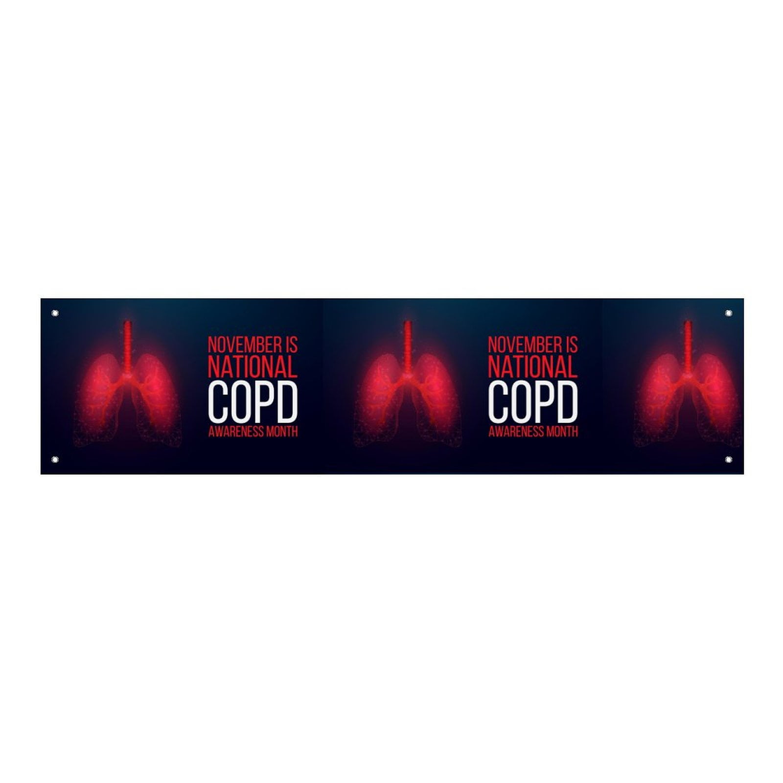 COPD Awareness Month Banners Flag Hanging Backdrop Sign Wall Decoration ...